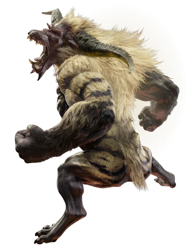 Furious Rajang Art from Monster Hunter Rise: Sunbreak-花瓣网