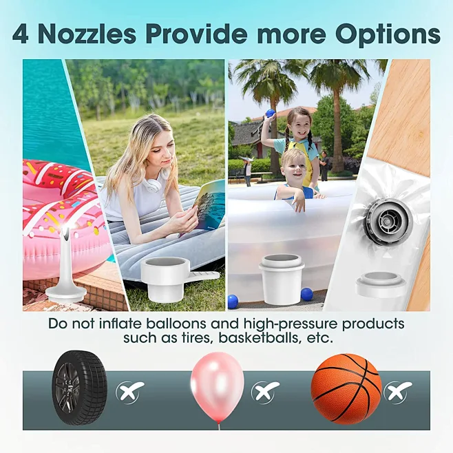 Amazon.com: LiltsDRae Mini Air Pump for Inflatables Portable, Electric ...