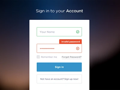 Dribbble - Form Validation UI by Chris Braniff-花瓣网