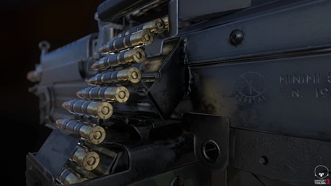 M249 with scopes, PATRICK BENAI : This is a M249 version customized ...