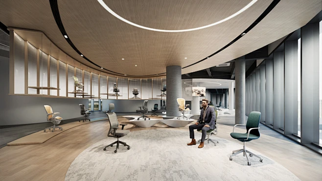 LYCS Architecture Henglin Exhibition Center 零壹城市建筑事务所 恒林家居展示中心 -花瓣网