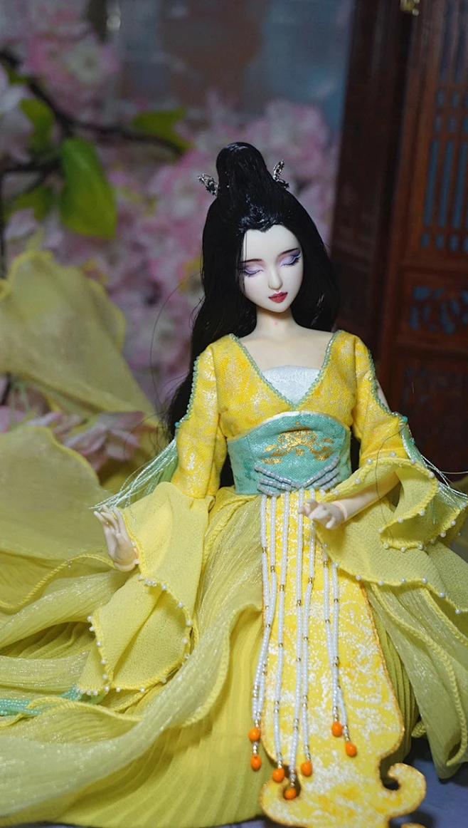 OB27娃娃古装 六分娃衣 obitsu27中软胸古装衣服娃衣-花瓣网