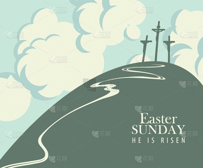 加略山,复活节,耶稣十字架,三只动物,热情,三位一体,复活