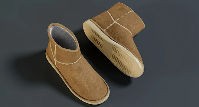 Realistic 3D model of Ugg Boots, Nice Pictures : Realistic 3D model of ...