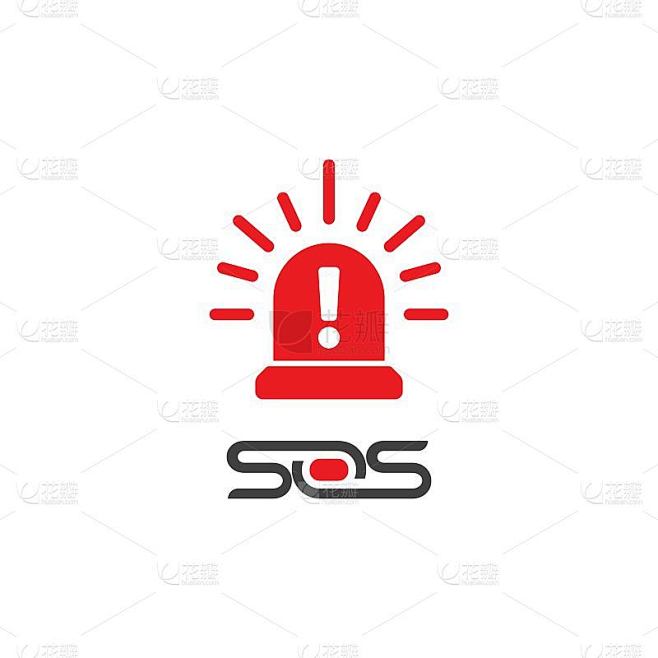 SOS矢量图标设计插图