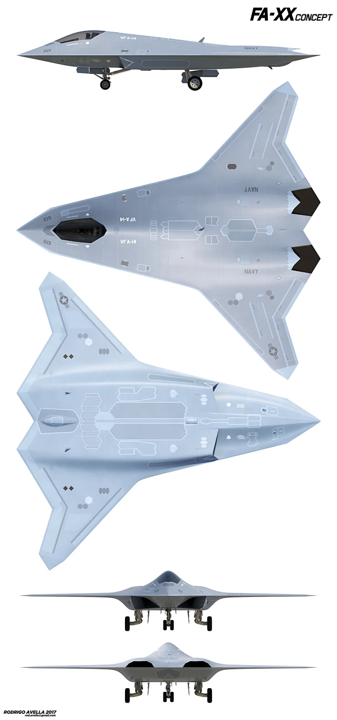 Sixth Generation F/A-XX Fighter : Concept for a US Navy's Next Generation Air Dominance.-花瓣网
