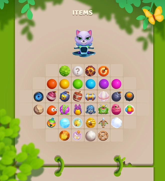 Cat animation bubble Character game map UI game design Game Art ...