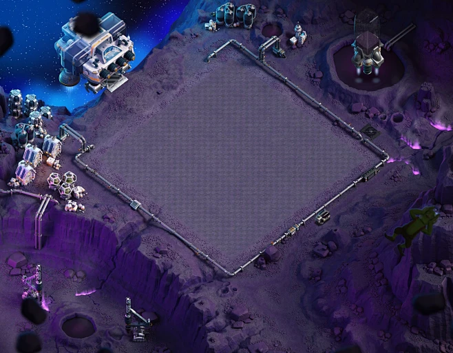 Clash of Clans : Space Scenery-花瓣网