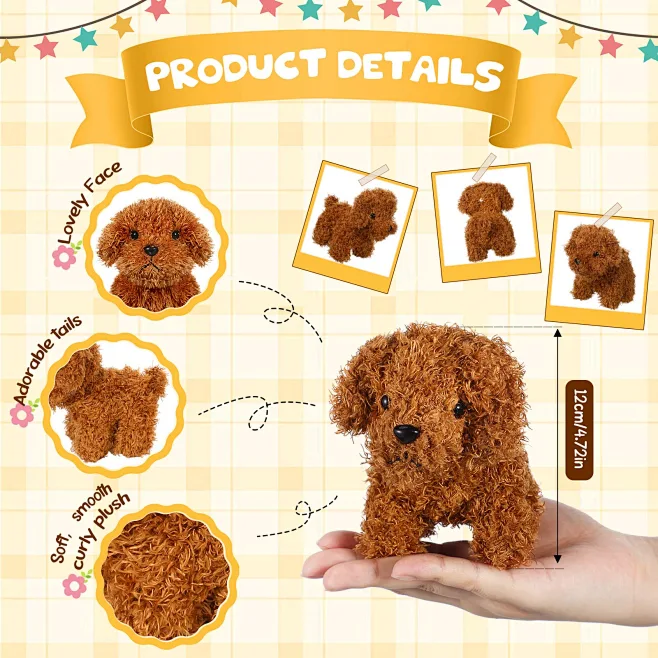 Amazon.com: HyDren 30 Plush Puppy Dogs Stuffed Animals Bulk Assorted ...