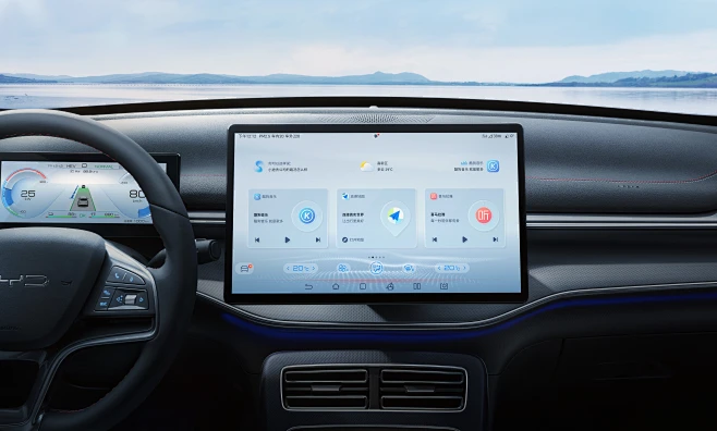 BYD-HMI驱逐舰05-中控屏幕-花瓣网
