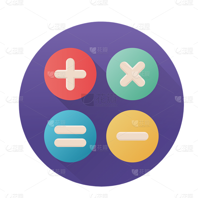 面性icon-手机主题界面元素-计算器素材-花瓣网