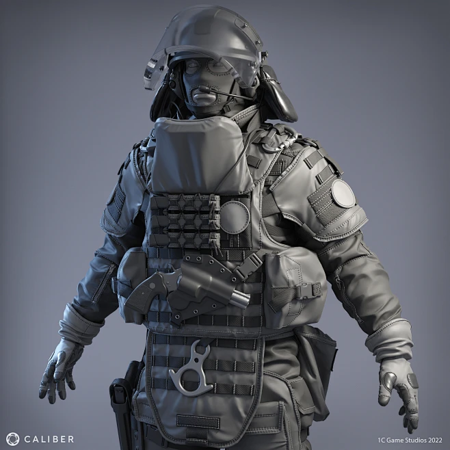 Caliber - RAID - High Poly-花瓣网