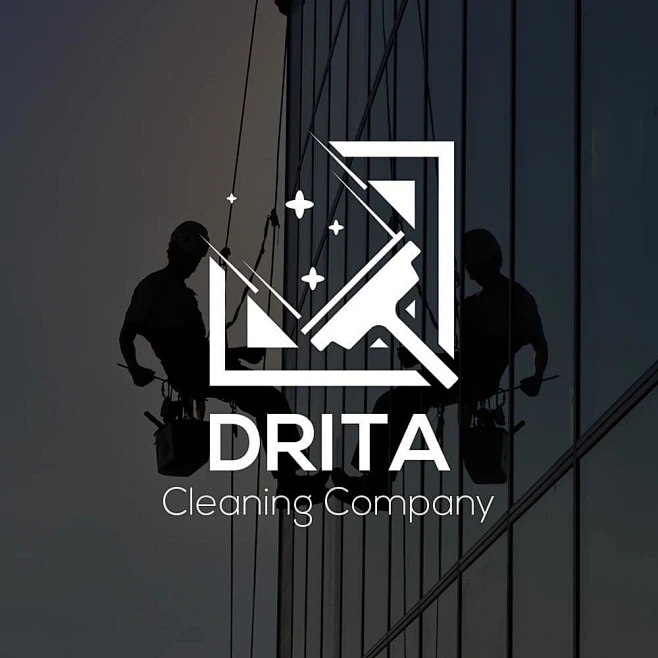 Logo Design • Drita Cleaning Company Swipe #photoshop #illustrator # ...