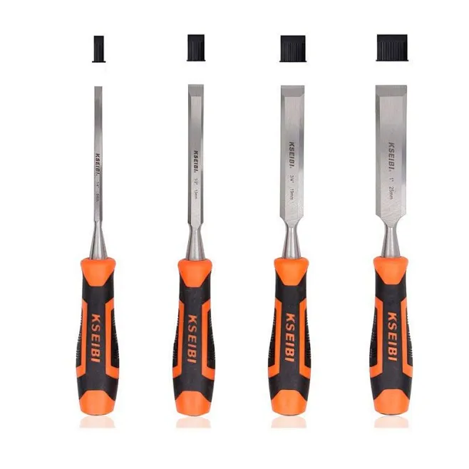 KSEIBI 312130 Premium Wood Chisel Set Chrome Manganese Blades for ...