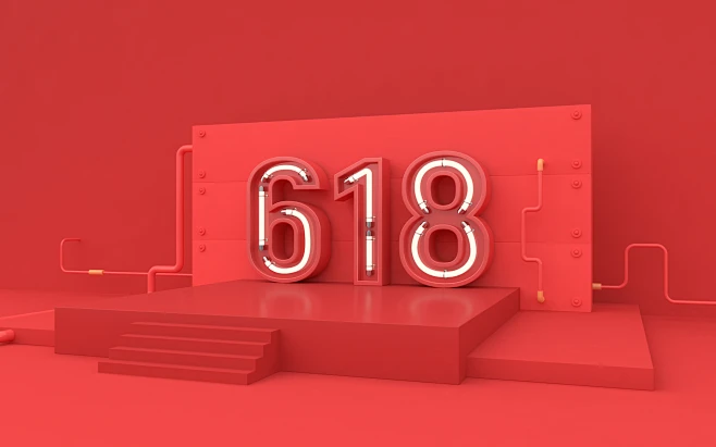 618红色背景1920x1200-花瓣网