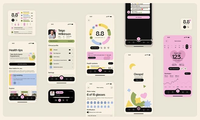 UI ux Health app design Mobile app Web Design TELEMEDICINE healthcare ...