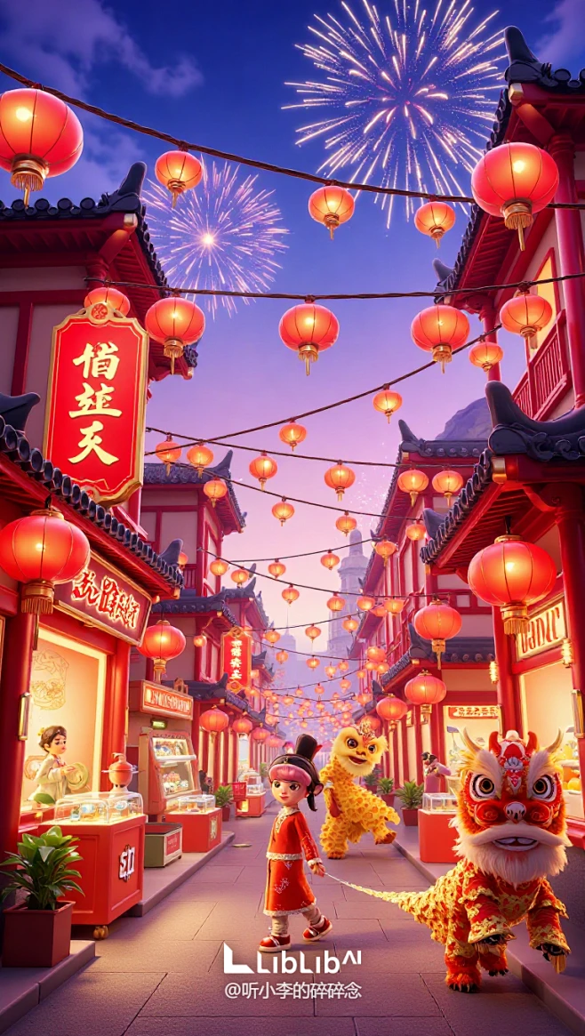 全场景3D卡通模型_Flux-LoRA-听小李的碎碎念-LiblibAI-花瓣网