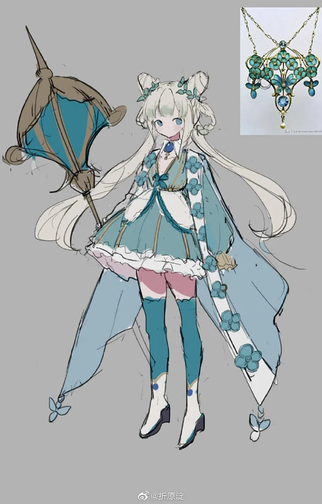 这周的首饰拟人P6凑数OTZ 表演一个越画越摸 -花瓣网