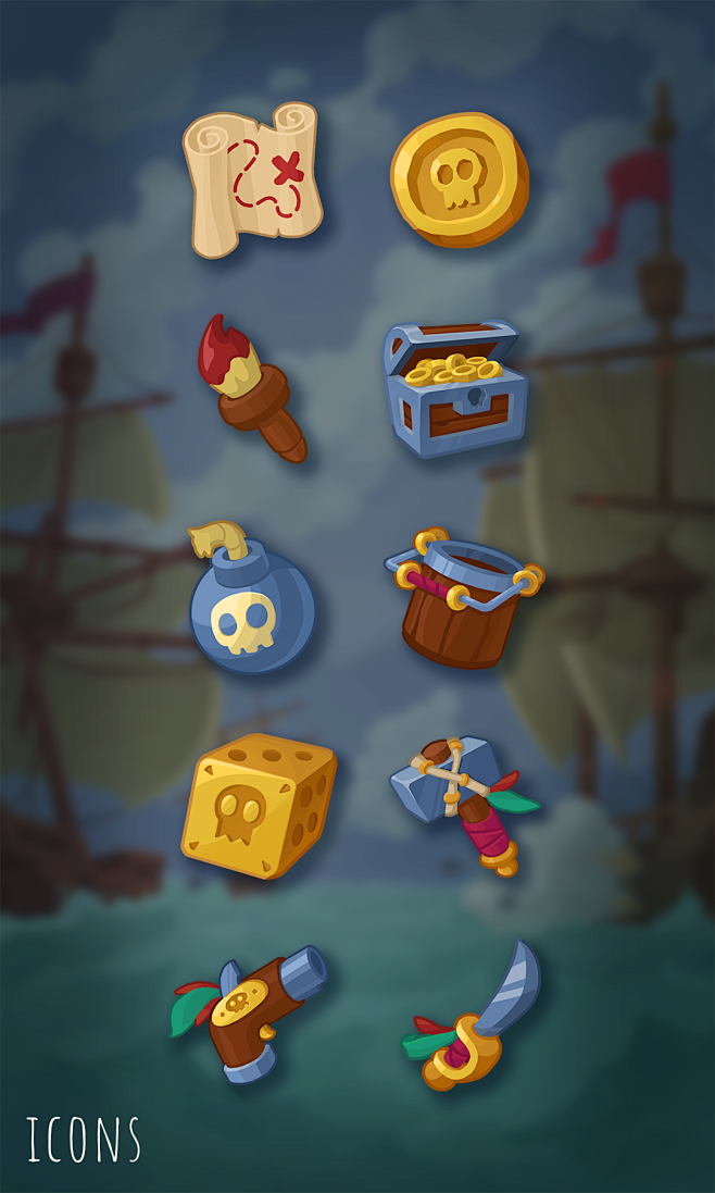 game_art GUI icons pirates props UI
