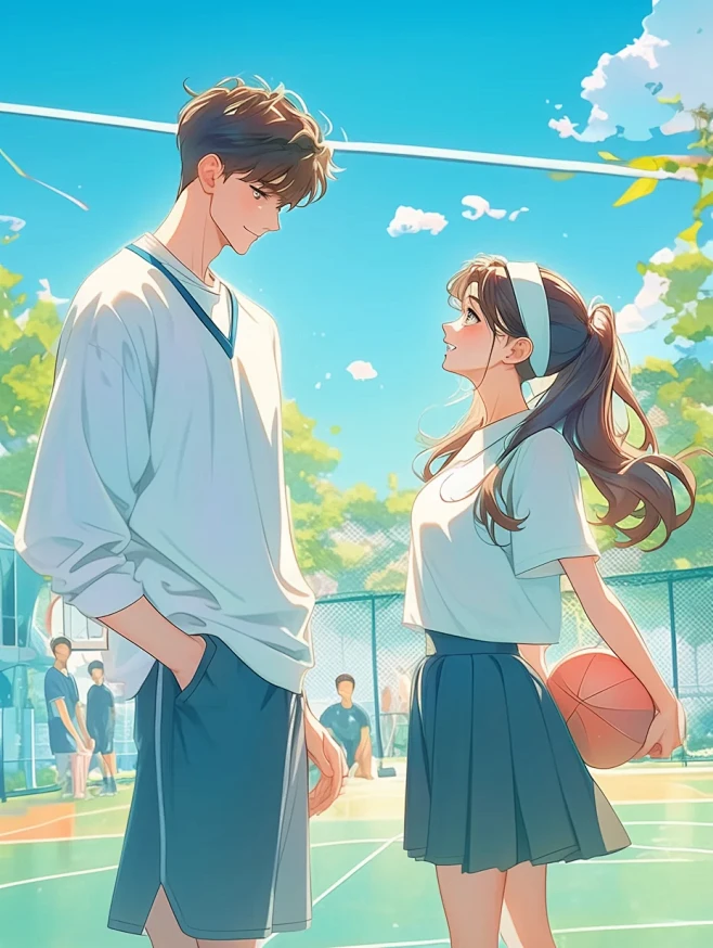 小说封面050|青春校园情侣 青梅竹马 - 小红书-花瓣网