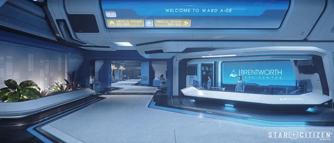 Star Citizen - New Babbage Brentworth Hospital Lighting-花瓣网