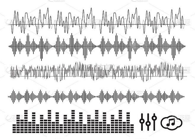 信号波。模拟信号，数字声波