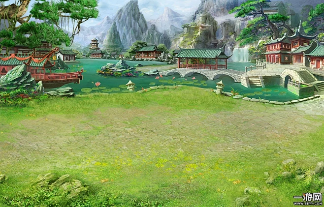 《三国演义》场景原画分享_游戏原图_ 网页游戏-花瓣网