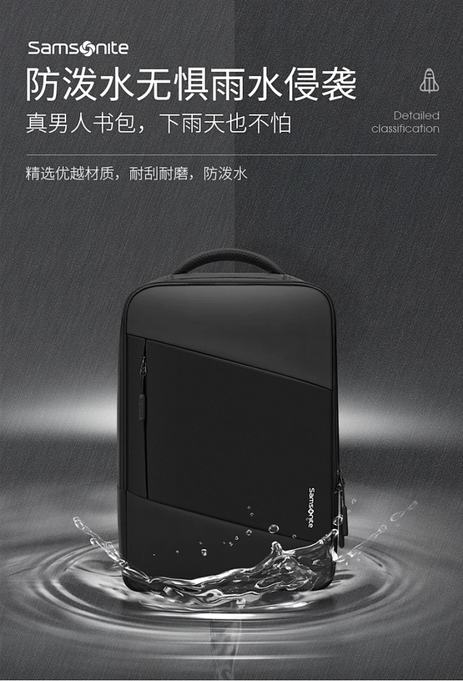 新秀丽/Samsonite 双肩包商务背包笔记本电脑包15.6英寸大容量时尚旅行休闲双肩背包男 BT6 深蓝色【图片 价格 品牌 报价】-京东-花瓣网