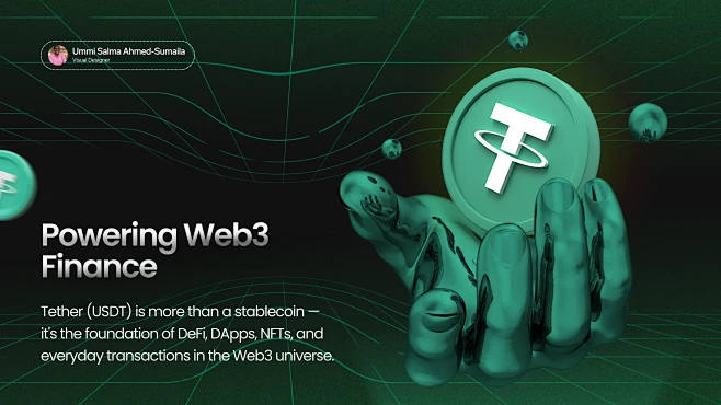 TETHER (USDT) - Futuristic Web3 Design :: Behance-花瓣网