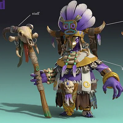 部落巫师 Tribal Wizard-花瓣网