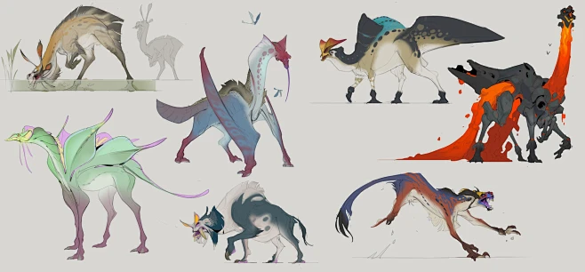 Creature explorations-花瓣网