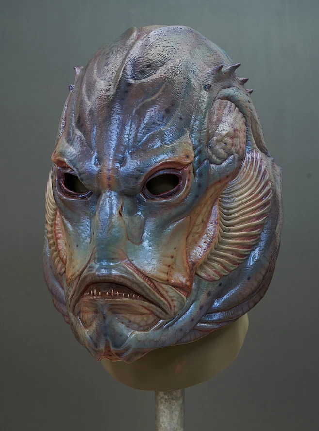 Gill-man Mask with Painting by Steve Wang-花瓣网