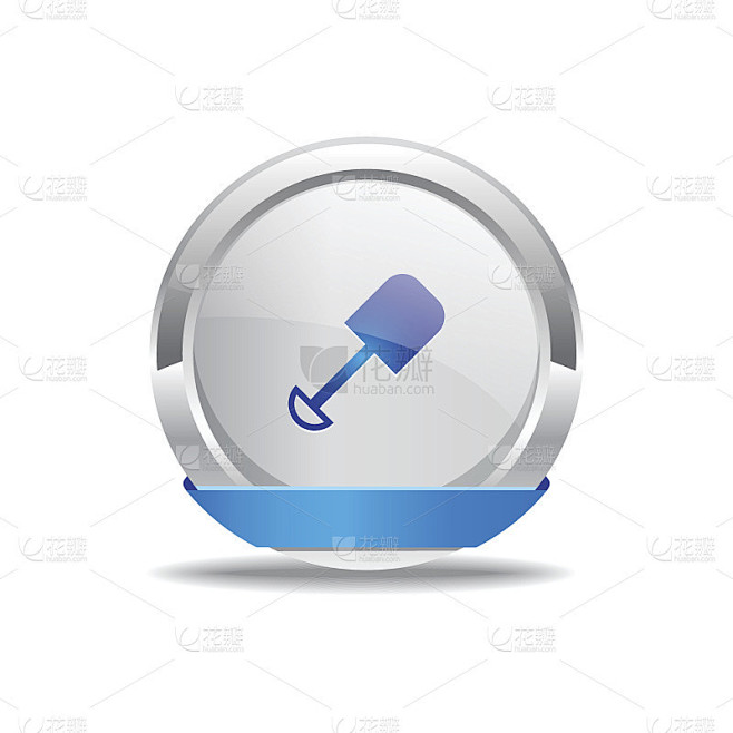 Shoval蓝色矢量图标按钮