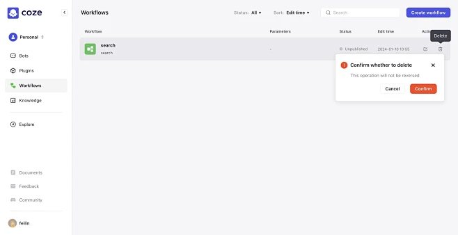 Workflows - Coze-花瓣网