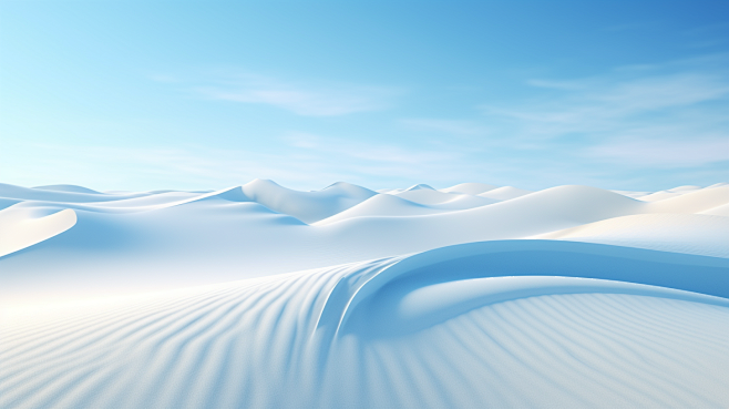 ls7623_3d_image_of_the_desert_with_snowy_sand_covered_rocks_in ...