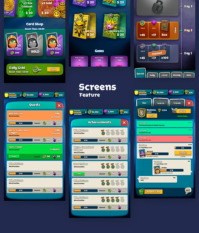 game asset design Game Assets game design Game GUI mobile game Mobile图片 ...