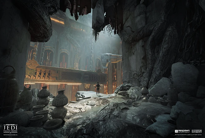 Star Wars JFO Zeffo Temple Interior-花瓣网