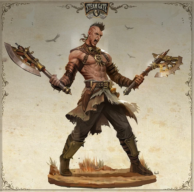 "Steam Gate", TRPG game character-花瓣网