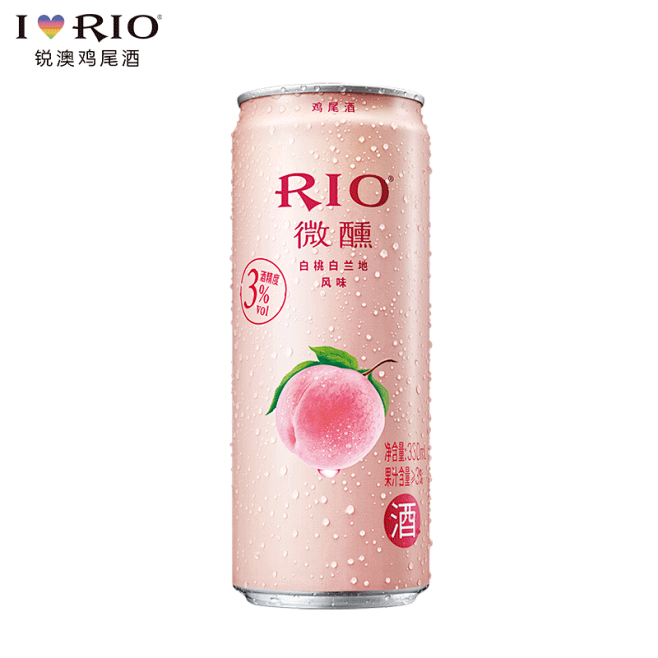 RIO/锐澳 3度微醺系列 白桃口味330ml单罐装-tmall.com天猫