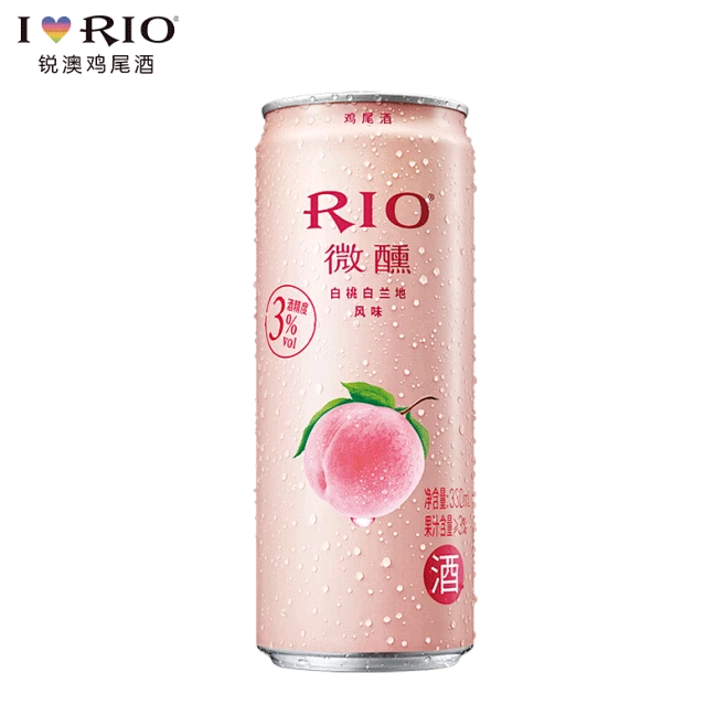 RIO/锐澳 3度微醺系列 白桃口味330ml单罐装-tmall.com天猫-花瓣网