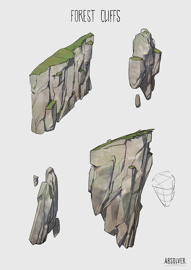 Absolver Forest environment sketches, Michel Donze : ©SloClap-花瓣网