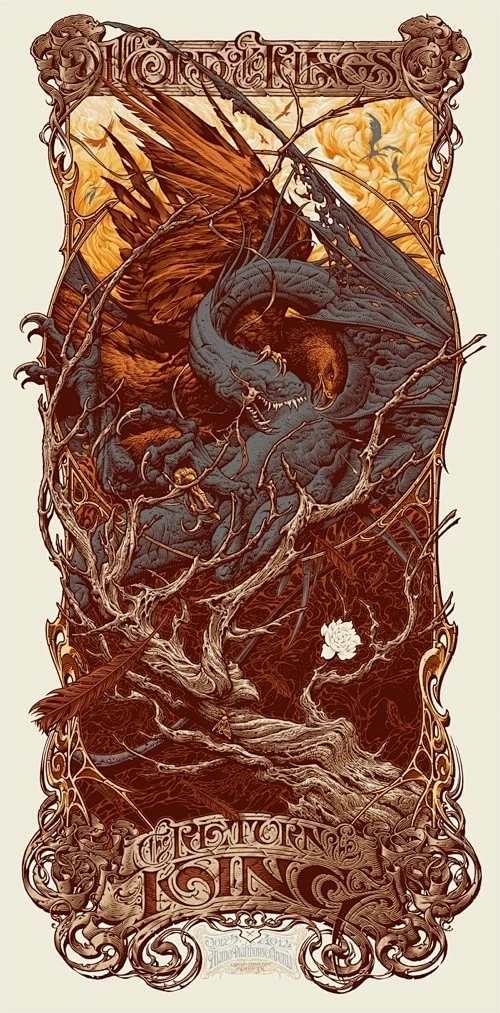 Aaron Horkey’s Poster for The Lord of the Rings: The Return of the King-花瓣网