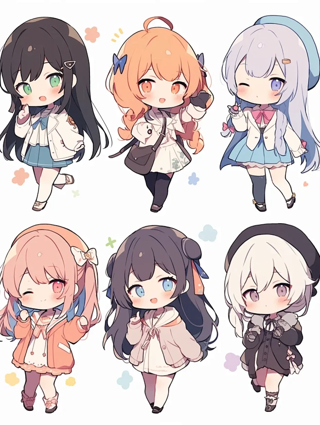 Q版人物设计-花瓣网