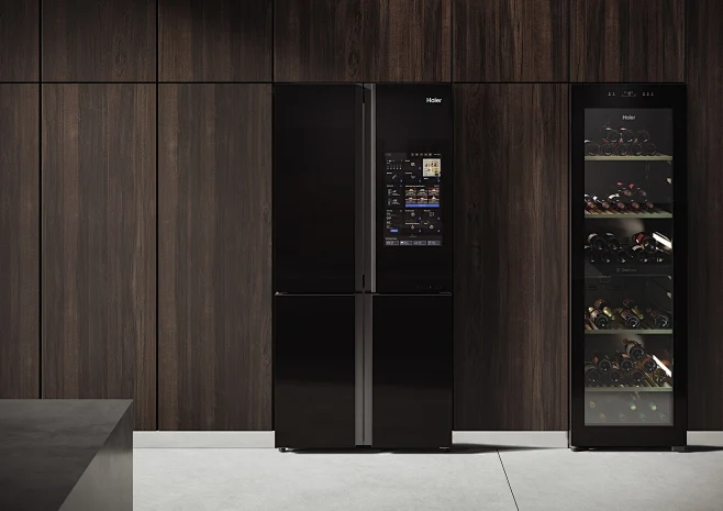 3D Visualization appliances CGI Food HAIER kitchen refrigerator Render ...