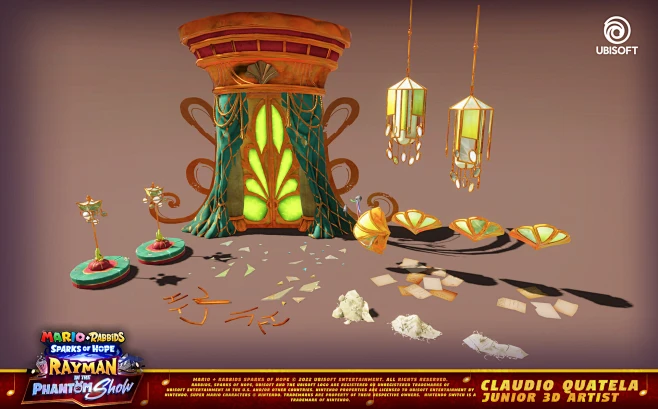 RAYMAN 'In The Phantom Show' 3D Environments-花瓣网