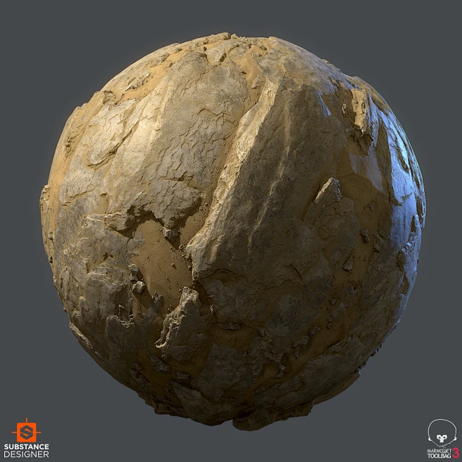 Desert Rocks, .: Dete :. : Material Study of rough desert bedrock. 100% ...