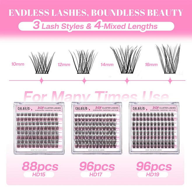 Amazon.com: CALAILIS Lash Extension Kit for Travel, Eyelash Extension ...