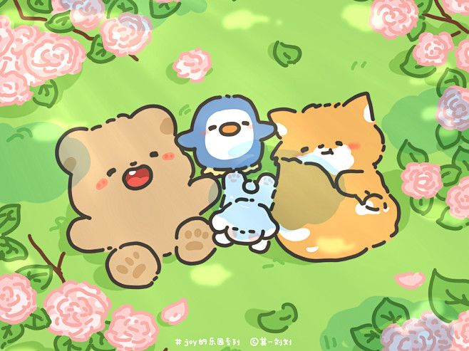 JOY的乐园专列 插画ipad壁纸 cr.其一刘刘