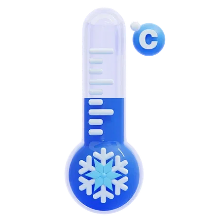 Cold Temperature 3D Icon