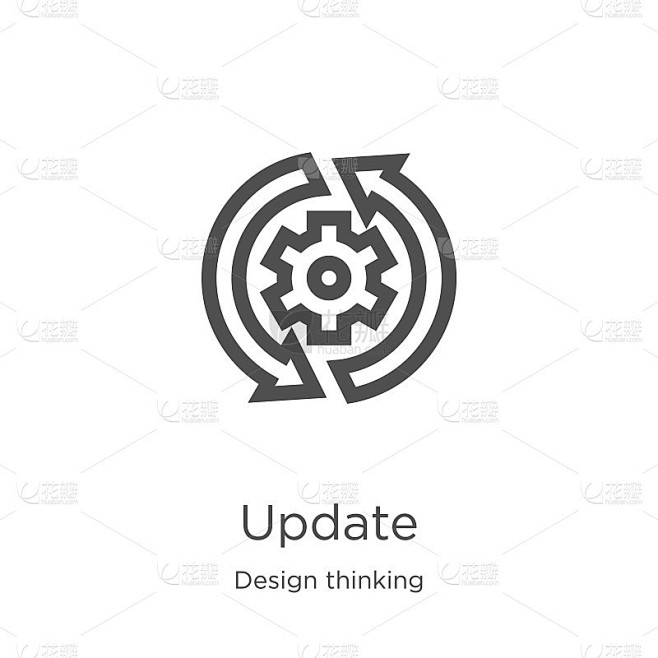 update icon vector from design thinking collection